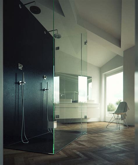 Glasssimple Architecture Visualization Interior Rendering