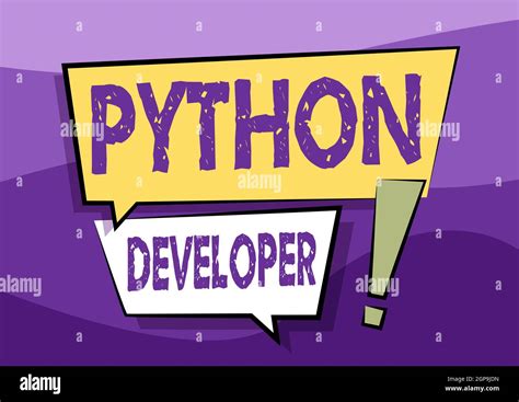 Conceptual Caption Python Developer Word Written On Responsible For Writing Serverside Web