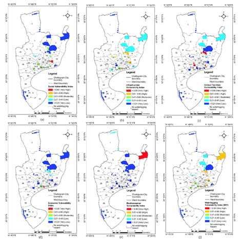 Ward Wise A Social Vulnerability Index B Infrastructure