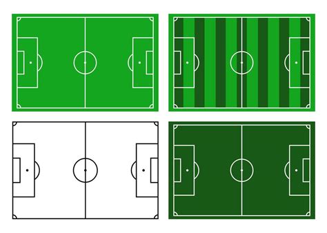 Football Field Soccer Sport Training Pitch Layout Template