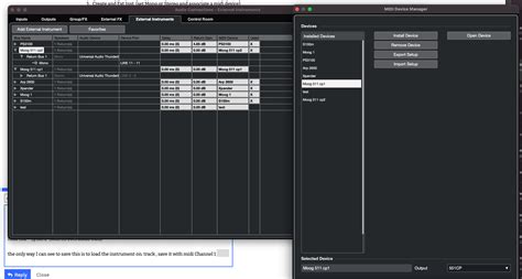 Setting Up External Midi Instruments Cubase Steinberg Forums
