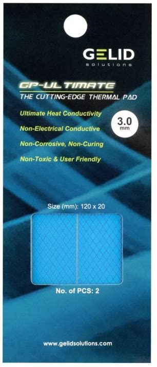 Термопад Gelid Solutions GP-ULTIMATE 120×20, 2 pcs | TP-VP04-R-E ...