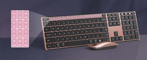 Seenda Wireless Bluetooth Keyboard And Mouse Combo Skm64 3