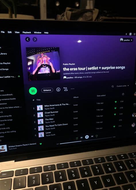 The Eras Tour Setlist Surprise Songs Playlist By Pau Cires