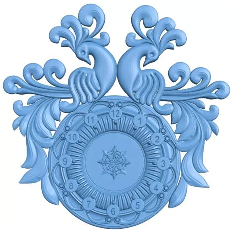 Wall Clock Pattern T0013165 Download Free Stl Files 3d Model For Cnc