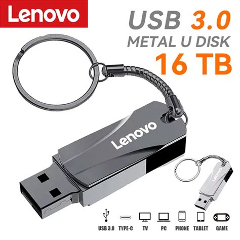레노버 슈퍼 미니 메탈 Usb 플래시 드라이브 작은 펜드라이브 메모리 스틱 저장 장치 방수 U 디스크 128 Gb