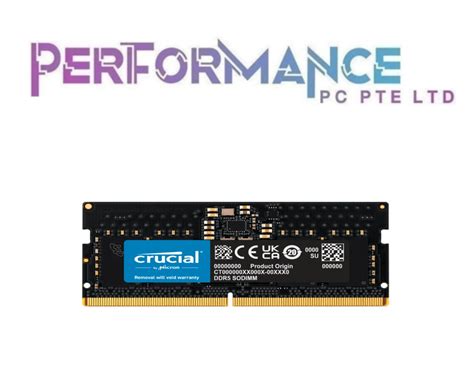 Crucial 8gb 16gb 32gb Ddr5 4800 Sodimm Cl40 16gbit Limited Lifetime Warranty Computers