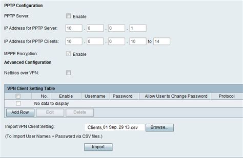 VPN Client Configuration On RV215W Cisco
