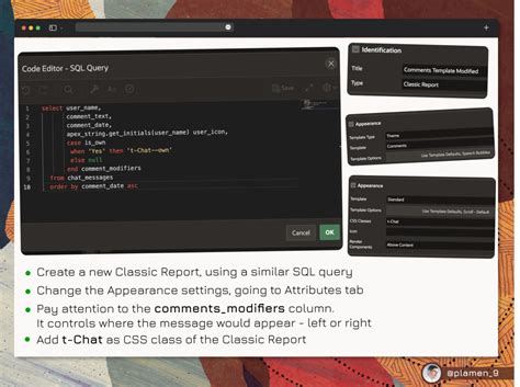 Creating A Chat Region In Oracle Apex Apex App Lab