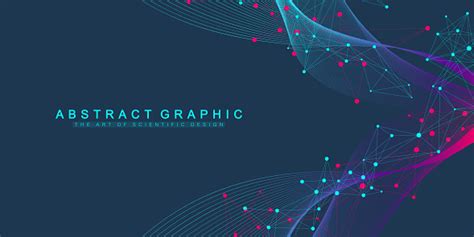 삶의 확장 연결된 라인과 점 파도 흐름과 다채로운 폭발 배경 시각화 양자 기술 추상 그래픽 배경 폭발 모션 버스트 벡터 그림 데이터에 대한 스톡 벡터 아트 및 기타 이미지