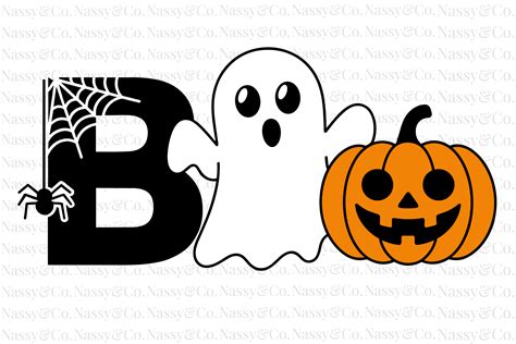 Halloween Boo Ghost Spider Pumpkin Png Graphic By Nassy Designs · Creative Fabrica