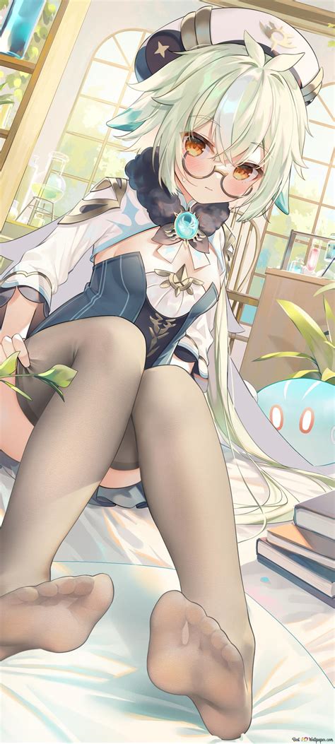 Hot Anime Scientist Sucrose Genshin Impact 2K Wallpaper Download