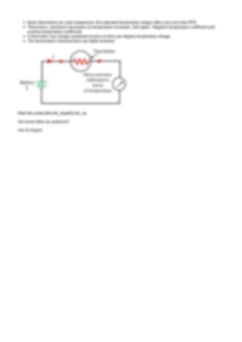 solution solution for write short notes on temperature sensor explain