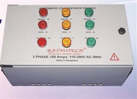 Ratnotech 100 Amps Automatic 100A Changeover Switch Dual Source 110 To 300v Ac At 12000