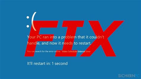 Wie Behebt Man In Windows Den Fehler Videoschedulerinternalerror