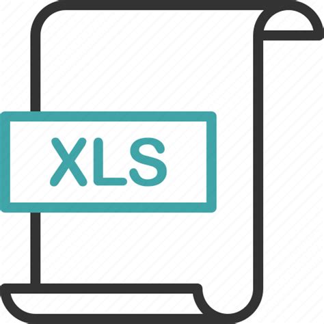 document excel extension file format page xls icon