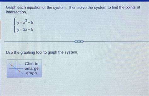 solved graph each equation of the system then solve the