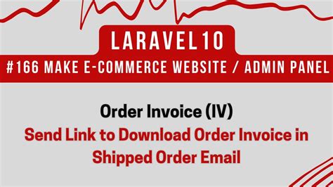 166 laravel 10 tutorial order invoice iii how to generate pdf in