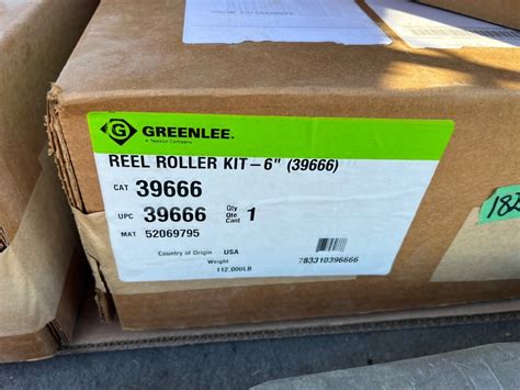 Greenlee 39666 Reel Roller Kit New In Factory Boxes Complete Usa
