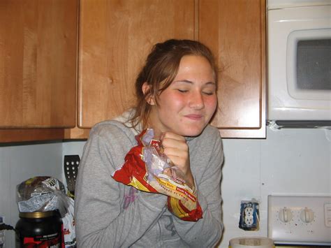 Elizabeth Drunk Eating Raw Noodles Yum Stephaniejoy0 Flickr