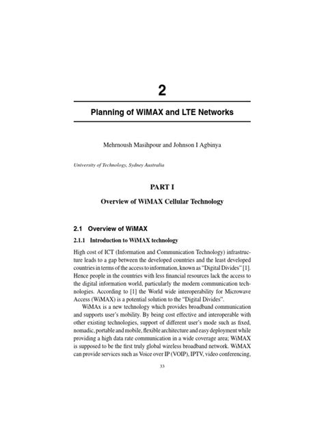 Planning Of Wimax Pdf Wi Max Orthogonal Frequency Division Multiplexing
