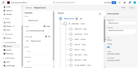Preview The Retail Sales Schema And Dataset Adobe Experience Platform