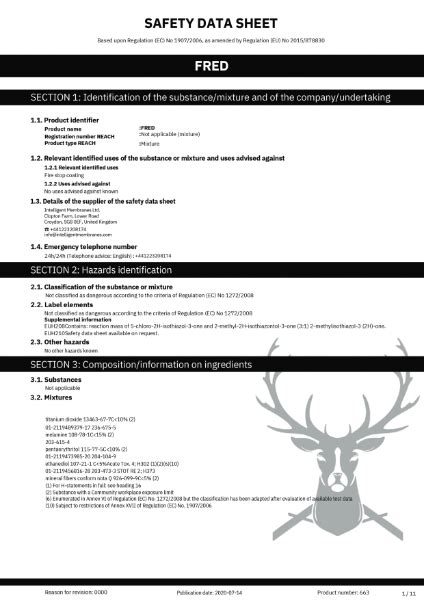 Fred Safety Data Sheet Nbs Source Fred Safety Data Sheet Nbs Source