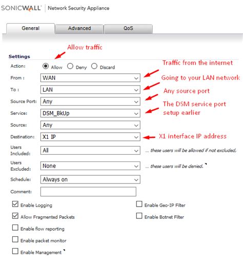 Sonicwall Port Forwarding And Lan Wan Rules Basics Network Antics