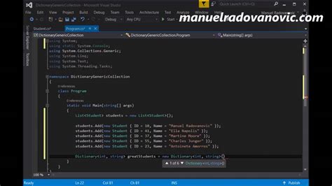 C 60 Tutorial Advanced 37 Dictionary Generic Collection Youtube