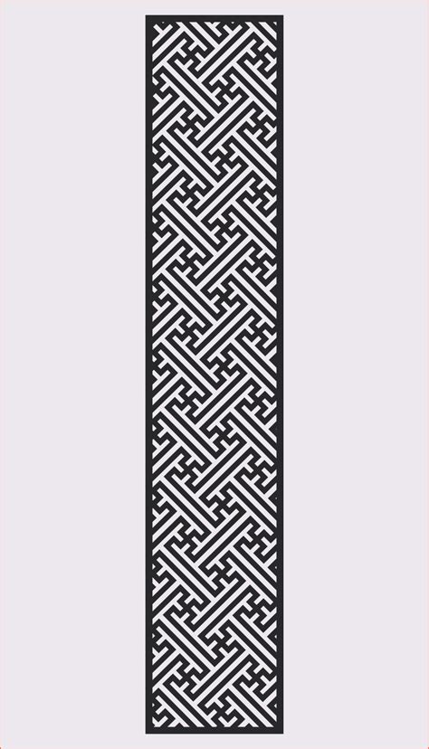 Laser Cut Panel Abstract Geometric Pattern With Lines Rhombuses Squares Engraving Paper Cut