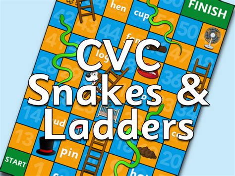 CVC Snakes And Ladders Teaching Resources