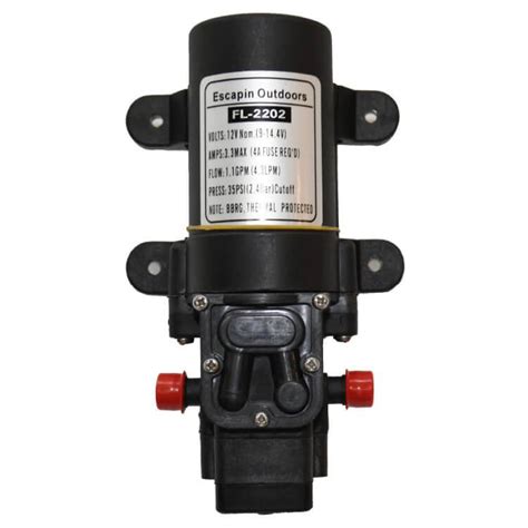 Escaping Outdoors Fl2202 12v Water Pump Caravan Camping Water Pumps Now