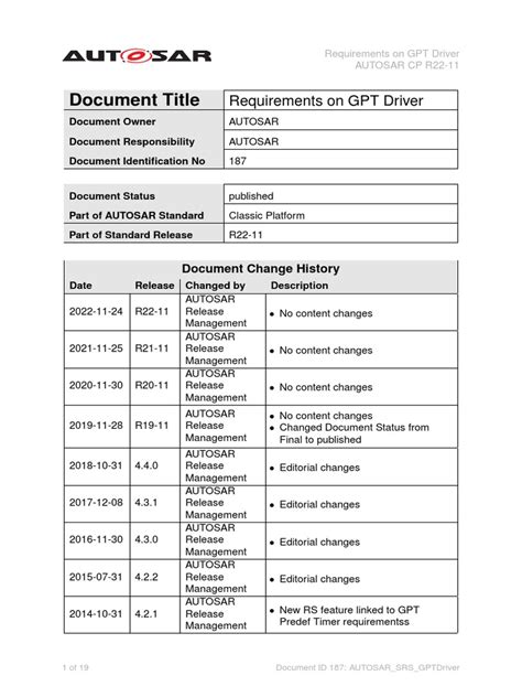 Autosar Srs Gptdriver Pdf Microcontroller Analog To Digital Converter