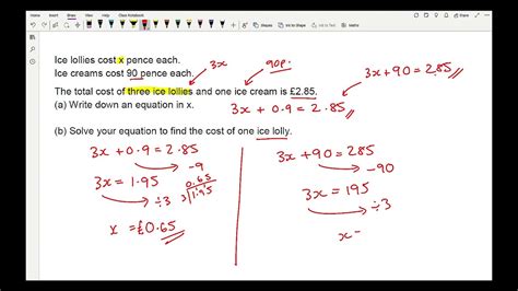 Ks3gcse Algebra Forming And Solving Equations Youtube