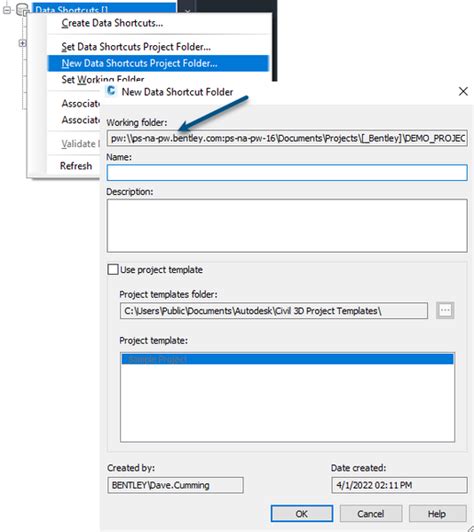 New Data Shortcut Project In Projectwise Autodesk Community