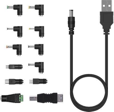 Amazon Com DAOKI V Universal USB To DC Power Cable X Mm Plug With PCS Connector X
