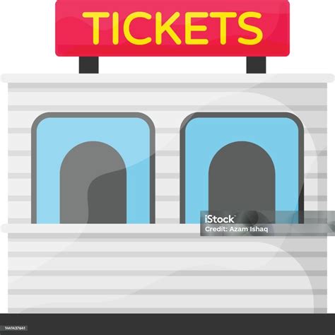 티켓 부스 개념 알프스 입장권 벡터 컬러 아이콘 디자인 겨울 시즌 요소 기호 스노우 보드 장비 기호 익스트림 스포츠 스톡 일러스트 레이 션 건축에 대한 스톡 벡터 아트 및