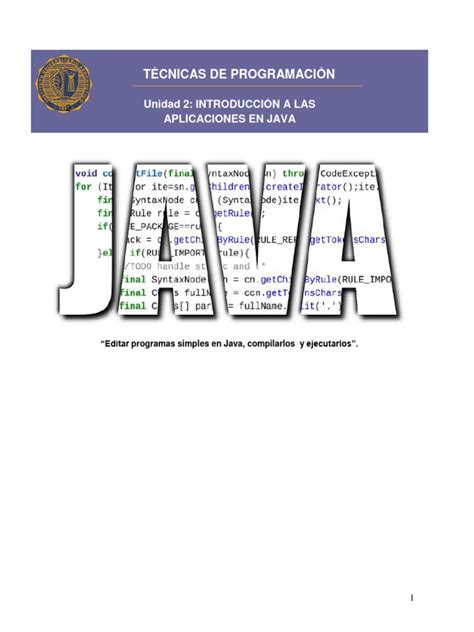 unidad 2 elementos basicos del lenguaje java descargar gratis pdf