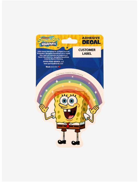 Spongebob Squarepants Rainbow Car Decal Hot Topic