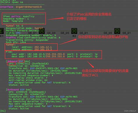 【华三】ipsec Vpn 实验配置（动态地址接入）动态ip Ipsec Csdn博客