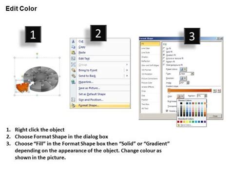 PowerPoint Slidelayout Education Pie Chart Puzzle Process Ppt Design