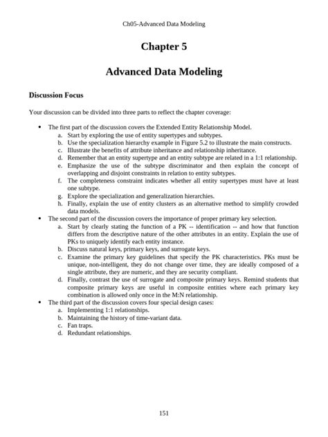 Ch05 Advanced Data Modeling Ed13 Pdf