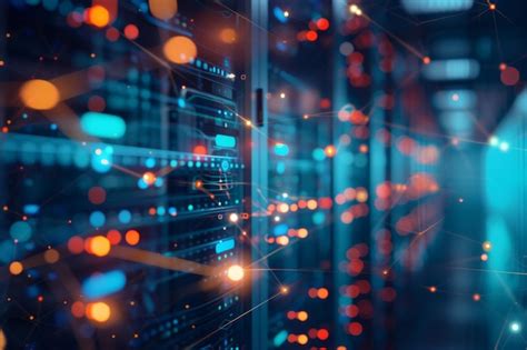 Data Center Connectivity Digital Infrastructure Technology Premium Ai Generated Image