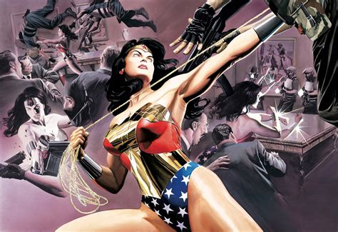 Alex Ross Wonder Woman Defender Of Truth Giclee On Paper Marvel Dc