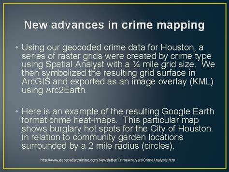 GIS And Crime GIS And Crime GIS Helps