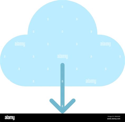 download from cloud icon vector image suitable for mobile application