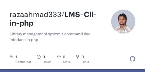 Github Razaahmad333lms Cli In Php Library Management Systems Command Ahmad Raza