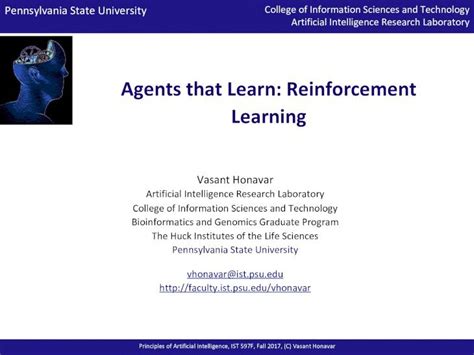pdf agents that learn reinforcement learning · learning from