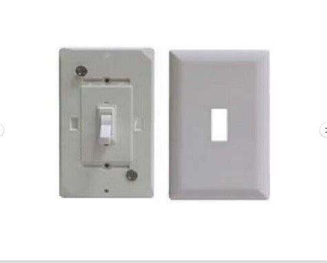 White Self Contained Toggle Light Switch Snap W Plate Wdr Mobile Home