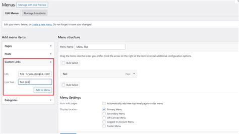 How To Add A Menu In WordPress